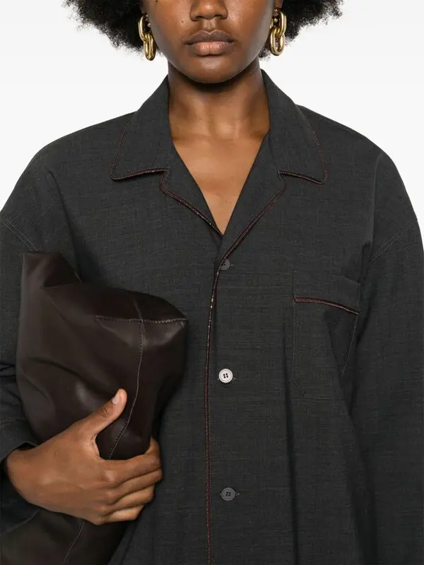 Fabiana Filippi Bead-trim Oversized Shirt