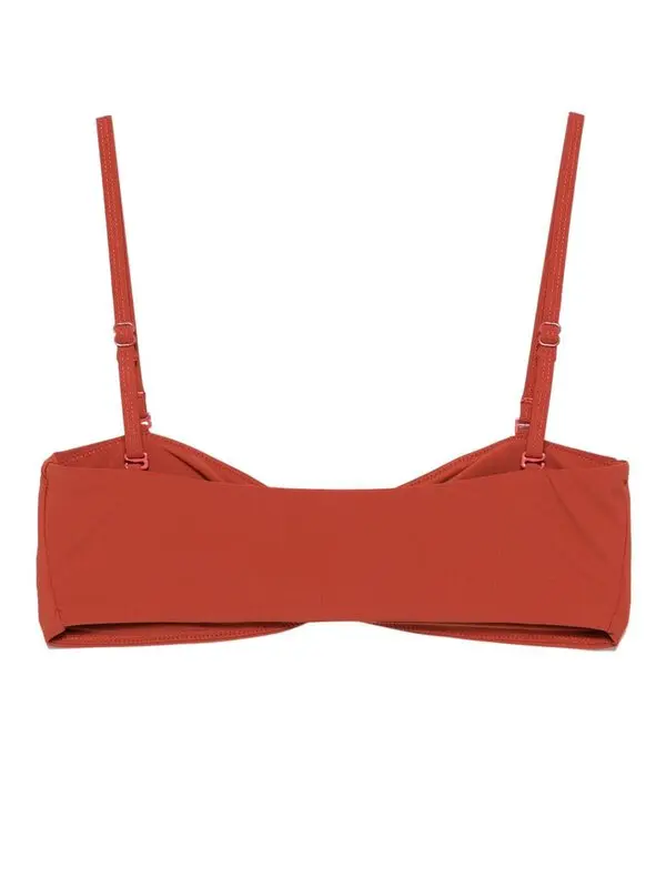 Christopher Esber Ruched Bandeau Bikini Top