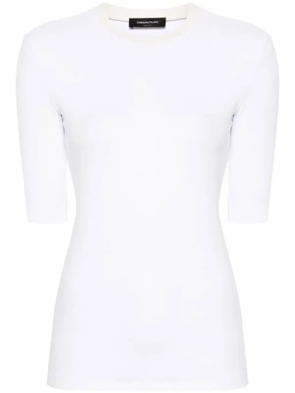 Fabiana Filippi Jersey T-shirt - White