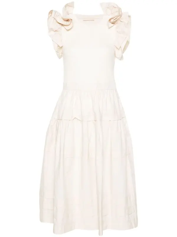 Ulla Johnson Francine Midi Dress - Neutrals