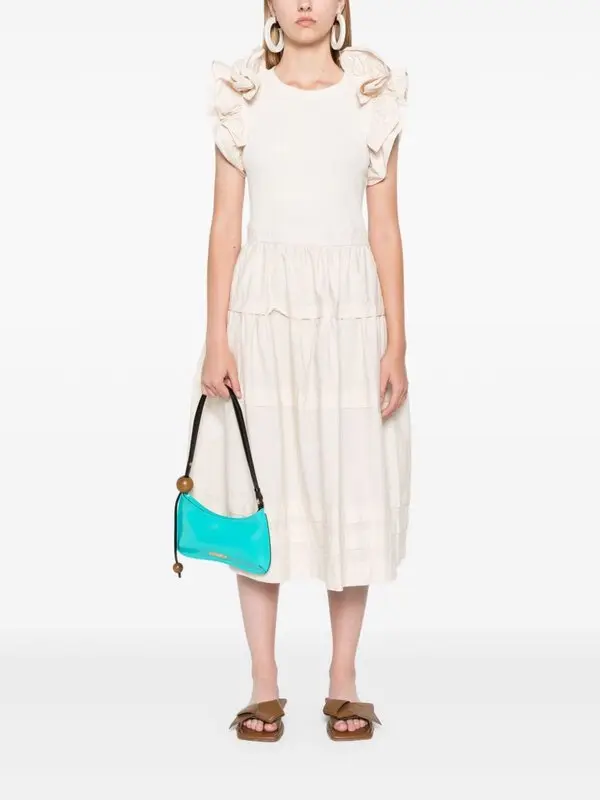 Ulla Johnson Francine Midi Dress - Neutrals