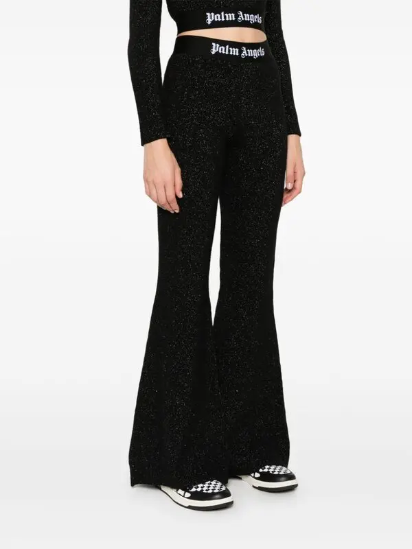 Palm Angels Logo Tape Flared Trousers