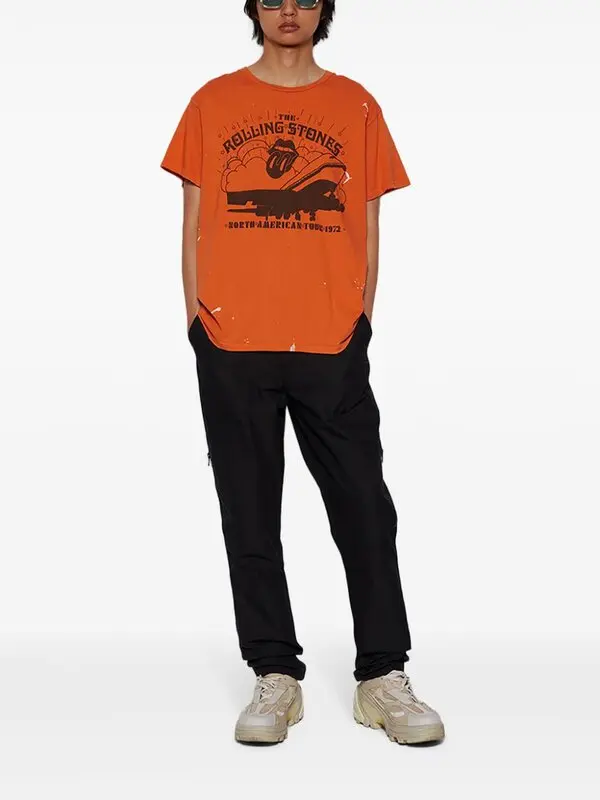 新品　madeworn ローリングストーンズ Tシャツ Madeworn The Rolling Stones Cotton T-Shirt - Orange | Editorialist