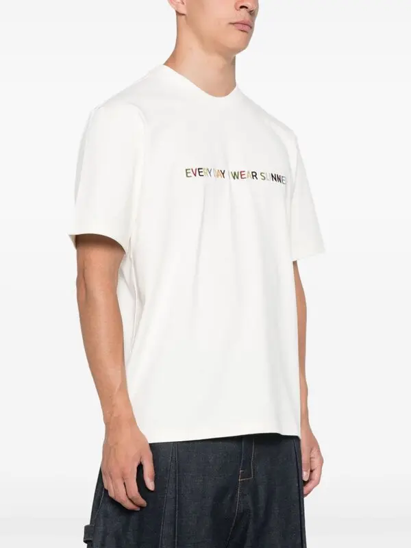 Sunnei Logo-embroidered T-shirt