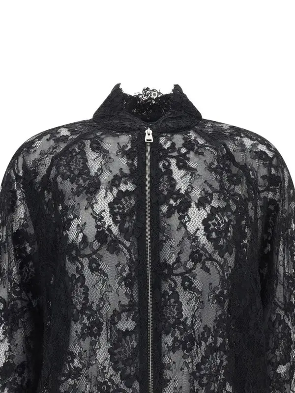 Ermanno Scervino Floral Lace Bomber Jacket