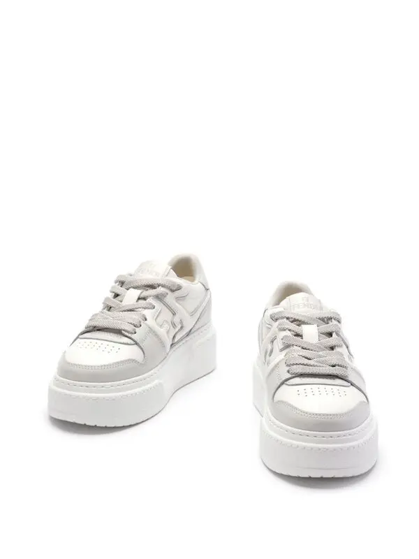 Fendi Match Leather Sneakers