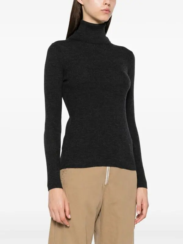 P.a.r.o.s.h Wool Roll Neck Sweater - Grey