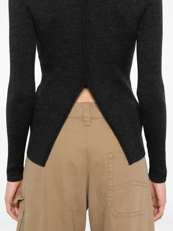 P.a.r.o.s.h Wool Roll Neck Sweater - Grey