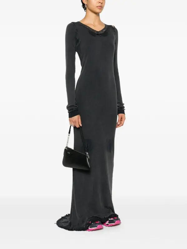 Gcds Comma Notte Shoulder Bag - Black