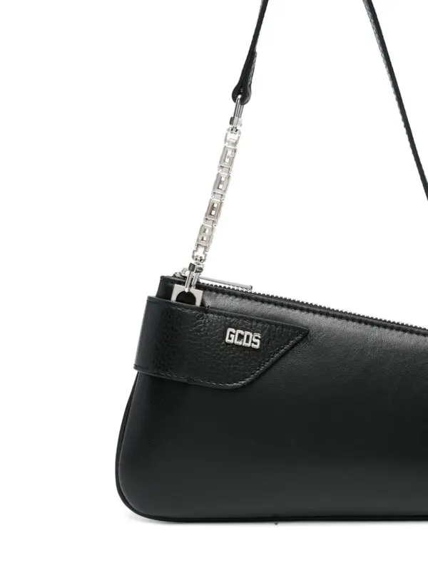 Gcds Comma Notte Shoulder Bag - Black
