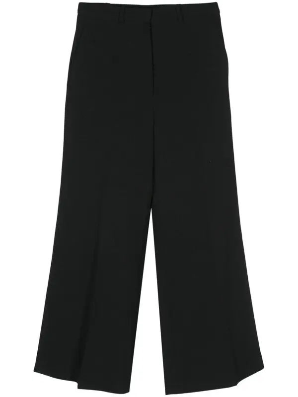 LOW CLASSIC Wide Leg Trousers - Black