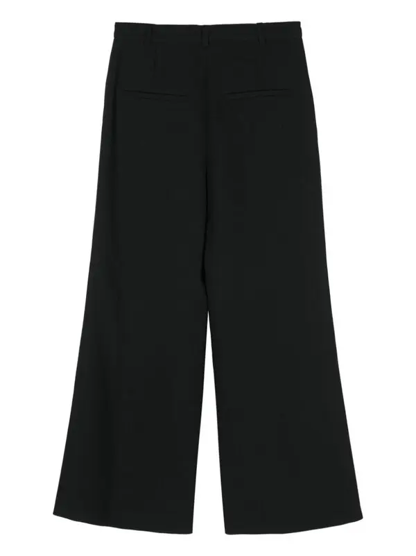 LOW CLASSIC Wide Leg Trousers - Black