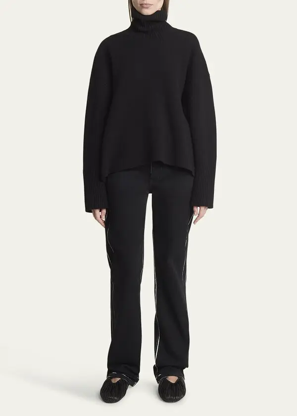 Proenza Schouler Loft Eco Cashmere Sweater - Black