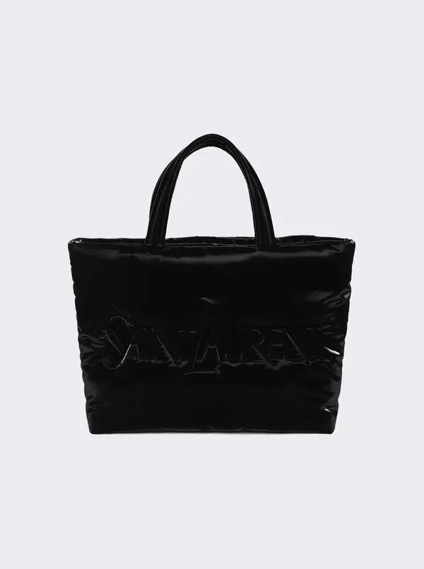 Saint Laurent Silk Tech Canvas Tote Bag - Black