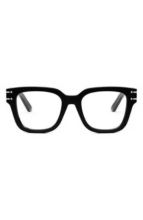 Dior Signatureo S1i 52mm Blue Light Blocking Glasses - Shiny Black