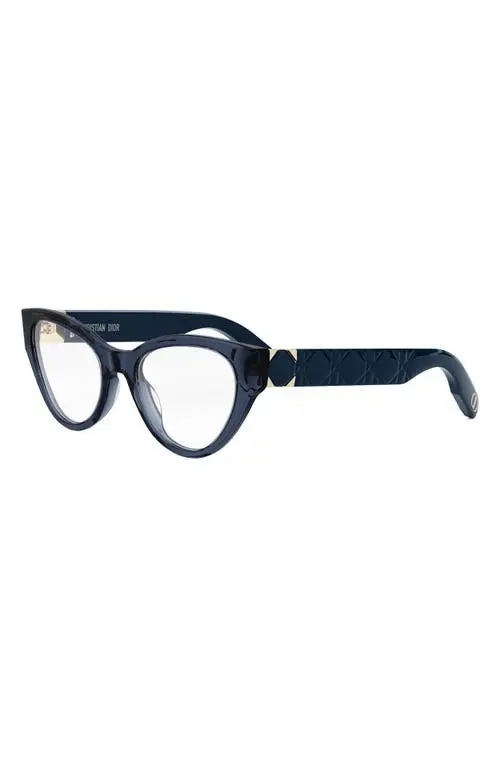 Dior Lady 95.22 Cat Eye Optical Glasses - Shiny Blue