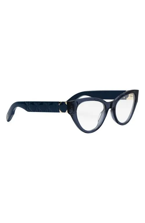 Dior Lady 95.22 Cat Eye Optical Glasses - Shiny Blue
