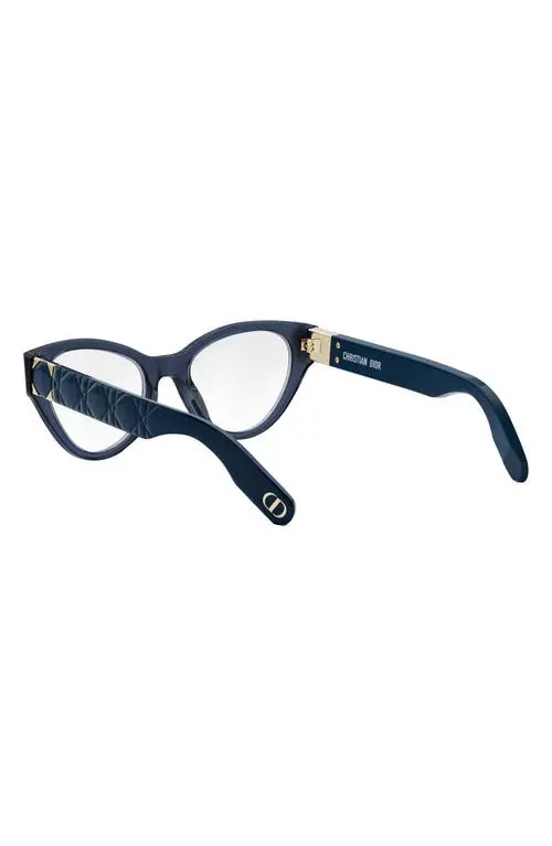 Dior Lady 95.22 Cat Eye Optical Glasses - Shiny Blue