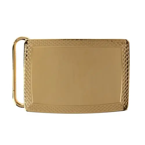 Trafalgar 30mm Scallop Edge Compression Belt Buckle - Gold