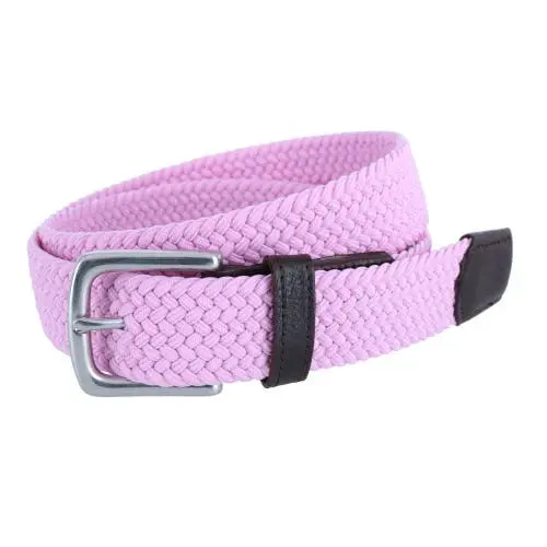 Trafalgar Riverside Solid Stretch Woven Belt - Pink