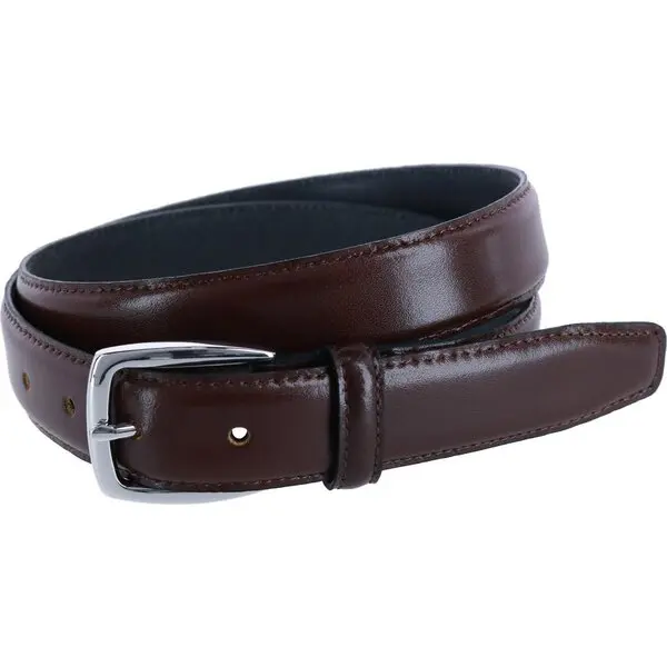 Trafalgar Jameson 31mm Leather Dress Belt - Brown