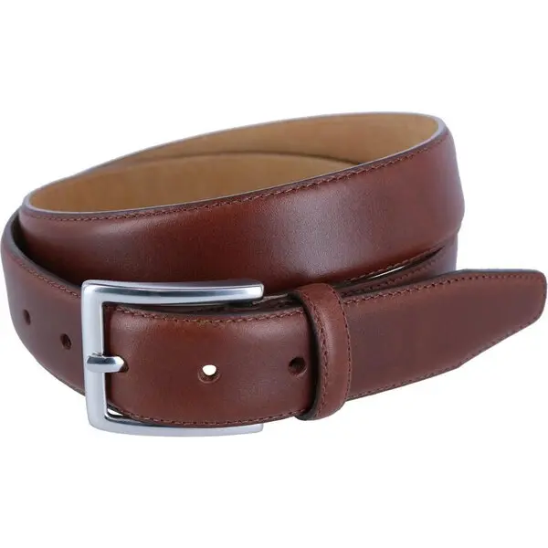 Trafalgar Orion Smooth Calfskin 35mm Leather Belt - Brown