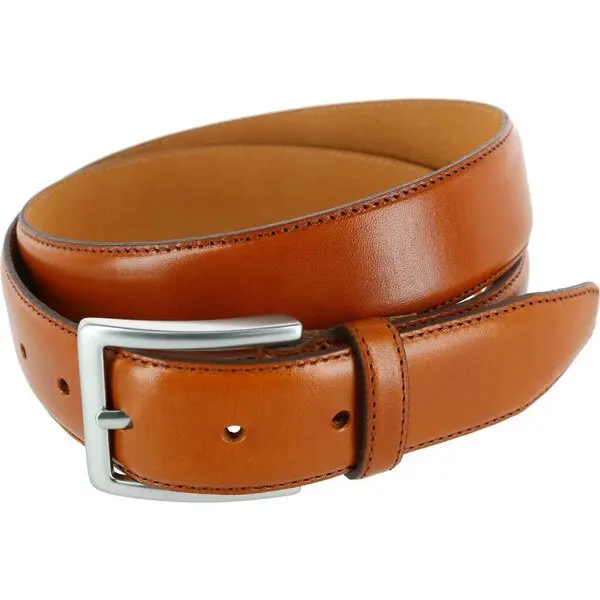 Trafalgar Orion Smooth Calfskin 35mm Leather Belt - Tan