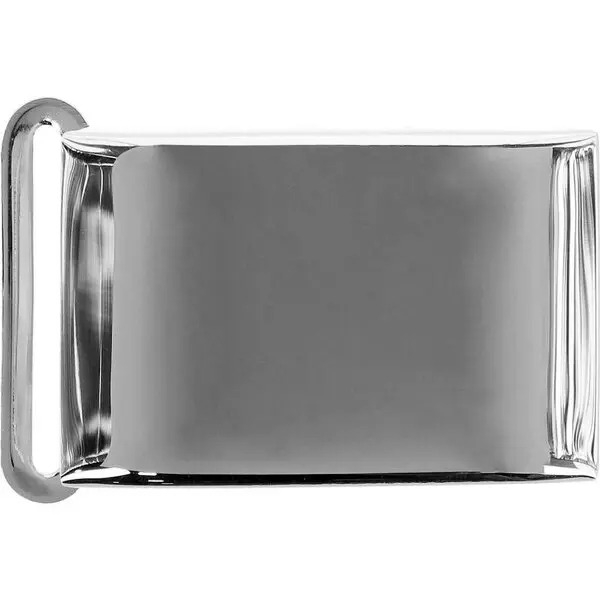 Trafalgar 25mm Compression Belt Buckle - Polish Silver