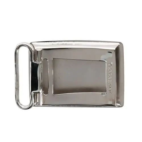 Trafalgar 30mm Etched Compression Belt Buckle - Silver