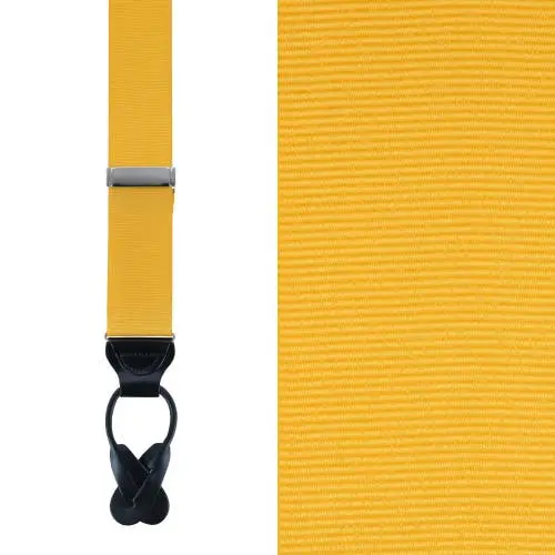 Trafalgar Phoenix Grosgrain Button-end Suspenders - Gold