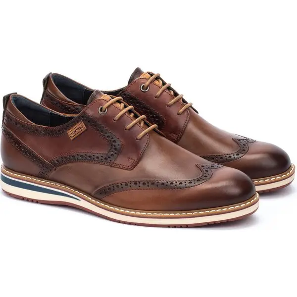 Pikolinos Avila Wingtip Derby - Cuero
