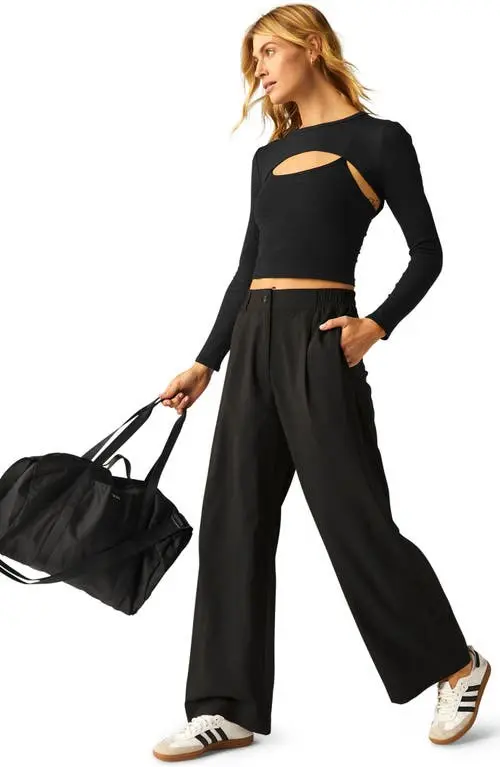 Beyond Yoga Status Wide Leg Trousers