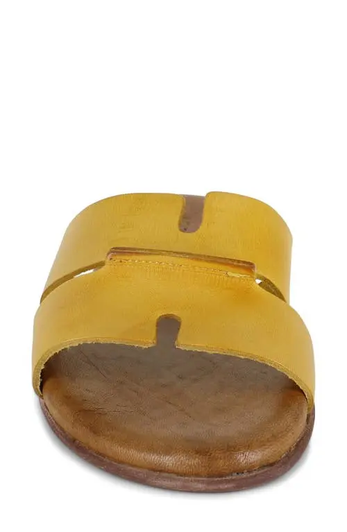 ARTISAN CRAFTED BY ZIGI Allony Leather Flat - Mustard Leather