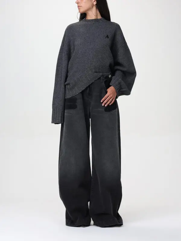 Attico Wash Wide Leg Jeans