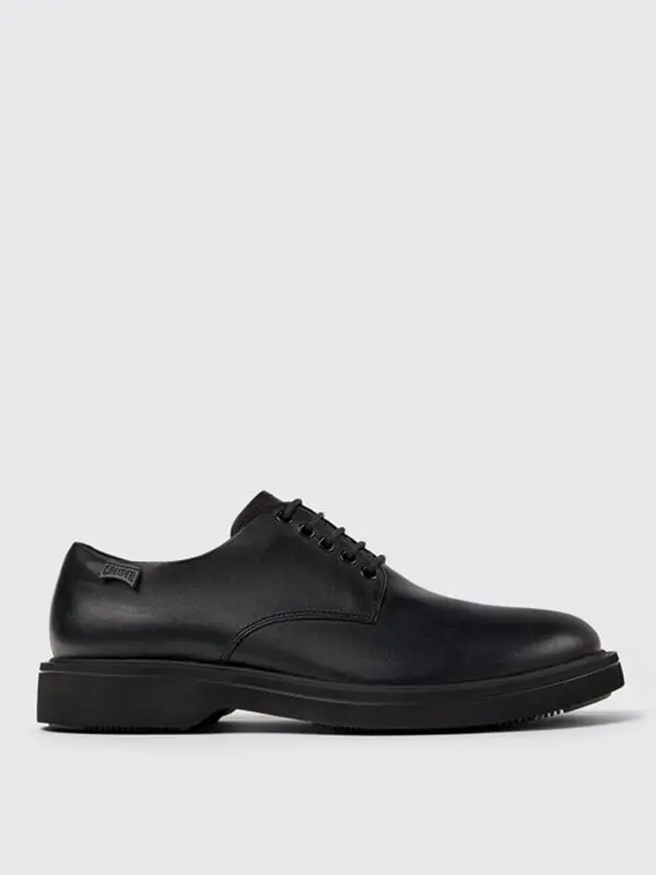 Camper Leather Brogue Shoes - Black