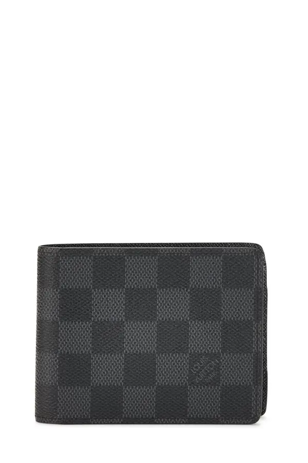 LOUIS VUITTON Damier Graphite Multiple Wallet - Black