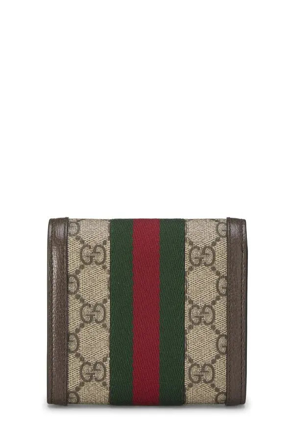 Gucci Original Gg Supreme Canvas Ophidia Compact Wallet