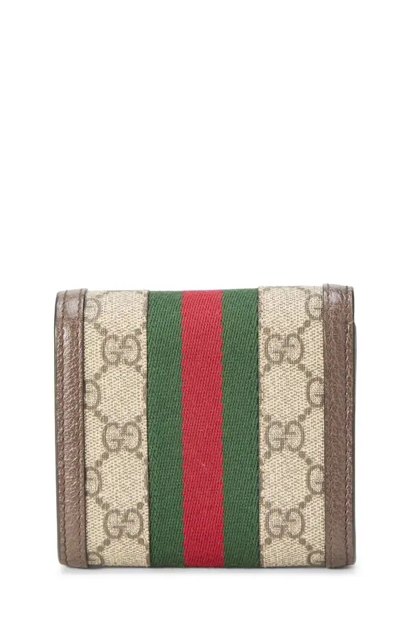 Gucci Original Gg Supreme Canvas Ophidia Compact Wallet