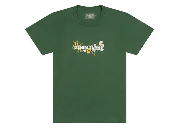 DENIM TEARS Logo Tee Shirt - Green