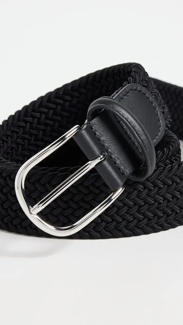 Anderson's Braided Woven Belt - Black N1