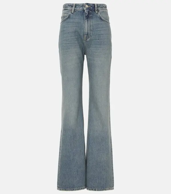 Balenciaga Mid-rise Flared Jeans - Blue