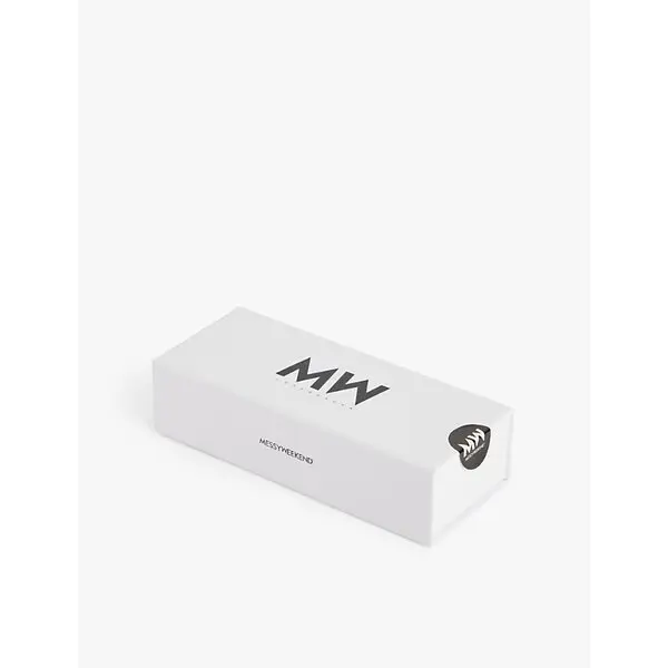 MESSYWEEKEND Billie Round-frame Sunglasses - Champagne/green