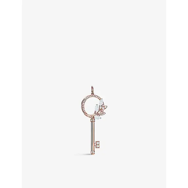 Tiffany & Co. Victoria Diamond Vine Key Pendant - 18k Rose Gold