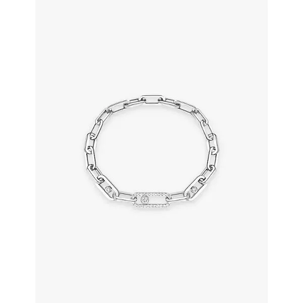 Messika Move Link Diamond Bracelet - White Gold
