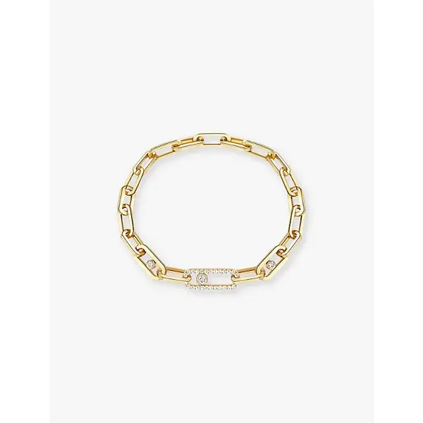 Messika Move Link Diamond Bracelet - Yellow Gold
