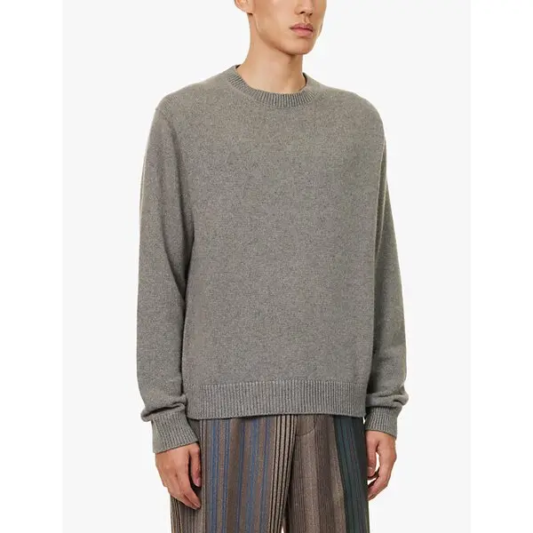 THE ELDER STATESMAN Crewneck Brushed Regular-fit Cashmere Jumper