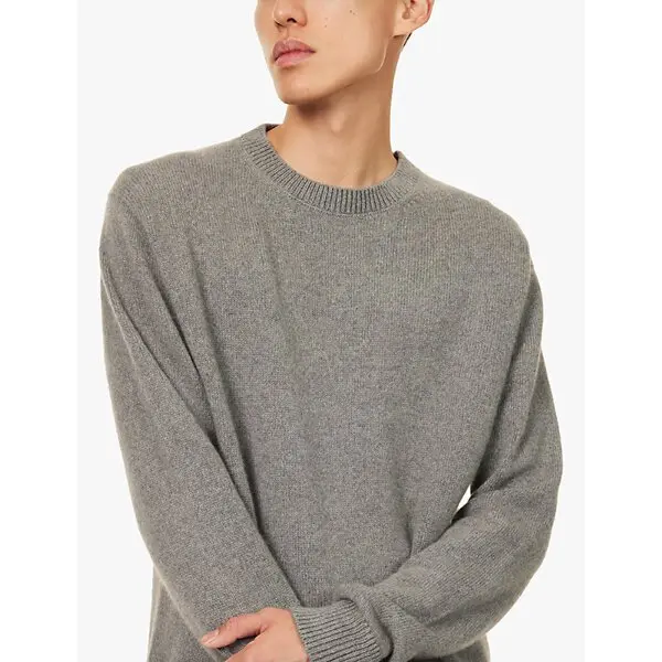 THE ELDER STATESMAN Crewneck Brushed Regular-fit Cashmere Jumper