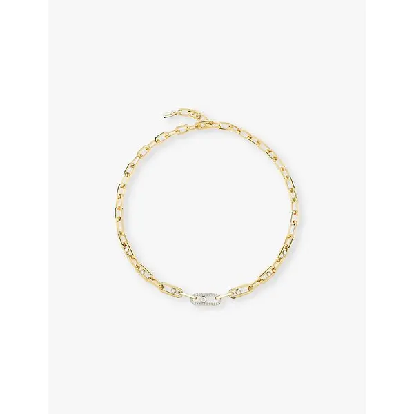 Messika Move Link Diamond Necklace - Yellow Gold