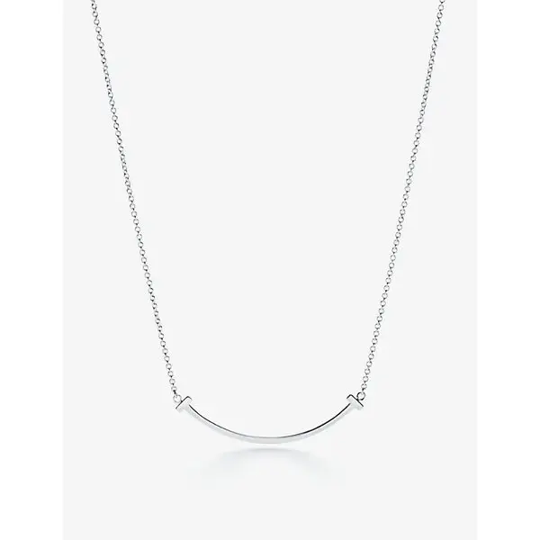 Tiffany & Co. Smile Small Pendant Necklace - 18k White Gold