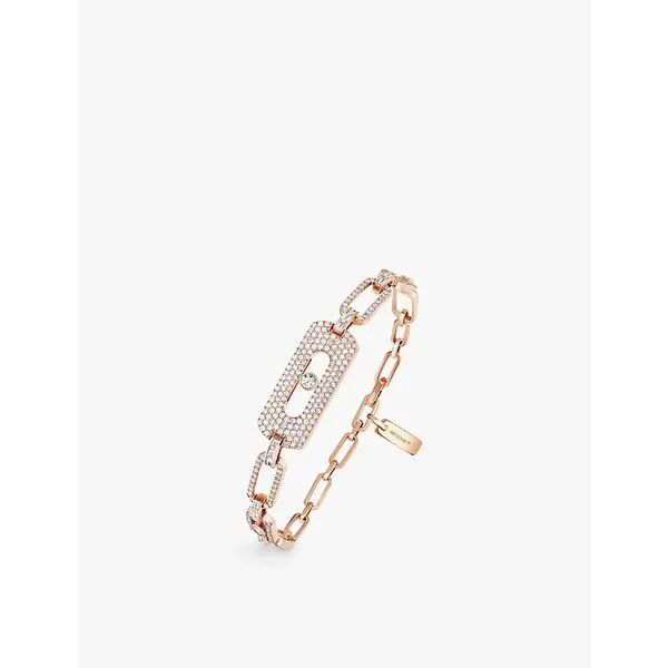 Messika Move Link Diamond Bracelet - Pink Gold